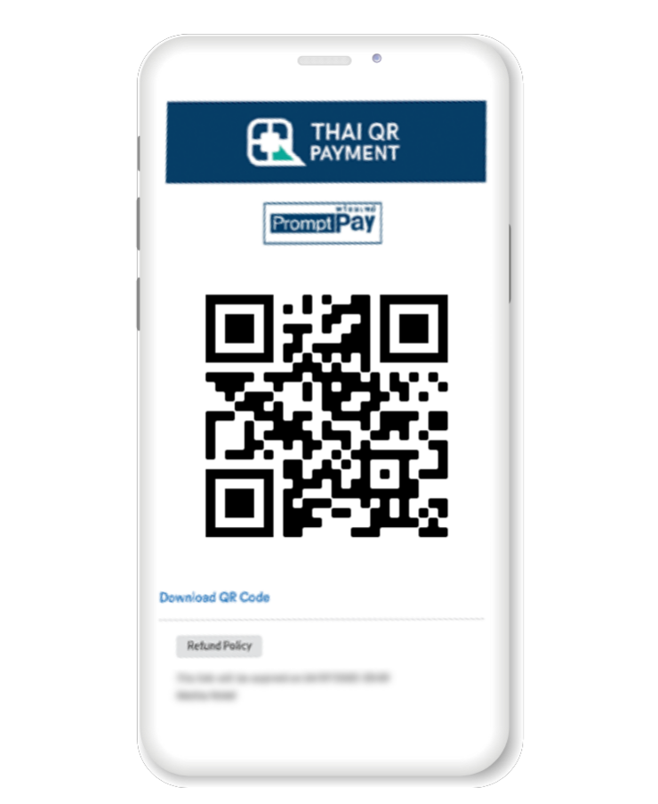 โอนเงินพร้อมเพย์รองรับทุกธนาคารของไทยด้วยQR Codeกำหนดยอดชำระเงินไว้